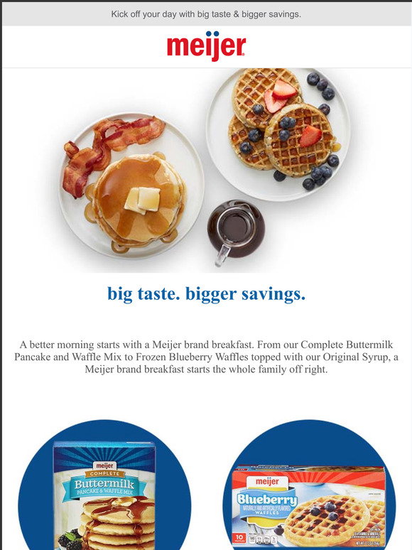 Meijer: A Meijer Brand Breakfast Starts the Whole Family off Right | Milled