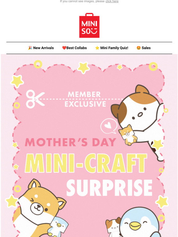 MINISO: FREE Mini-Craft when you make an in-store purchase! | Milled