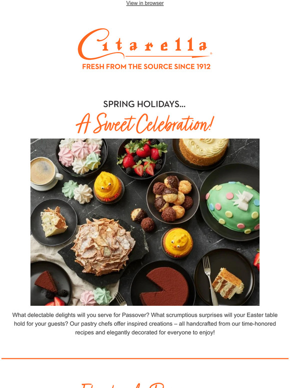 Citarella: Spectacular Sweets for Passover & Easter | Milled