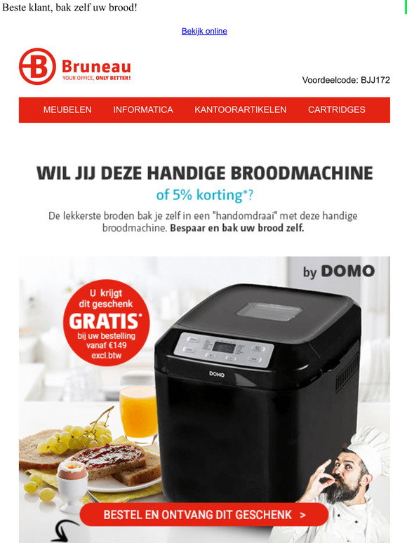 JM Bruneau: Iedere dag vers brood dankzij deze broodmachine van DOMO ...