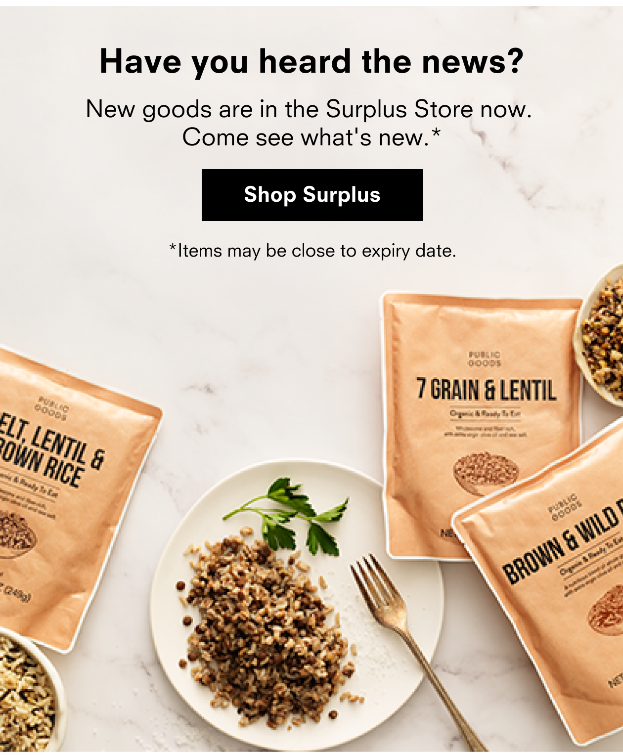 Public Goods: Whats New In Surplus. | Milled