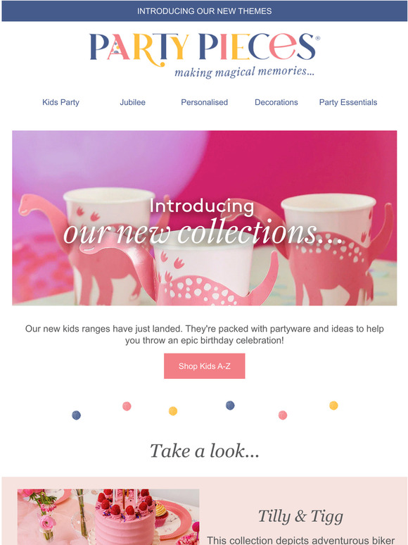 Party Pieces: Have you seen our new kids ranges? | Milled