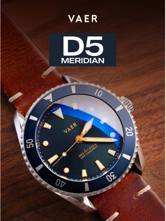 Vaer Watches: Introducing the D5 Meridian USA Diver | Milled