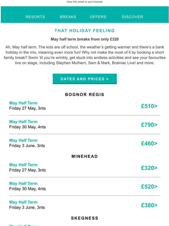 Butlins: Are you ready for May half term? | Milled