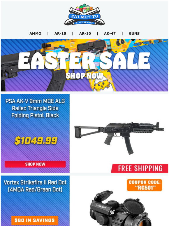 Palmetto State Armory Few More Easter Eggs Available Vortex Palmetto State Armory Few More Easter Eggs Available Vortex
