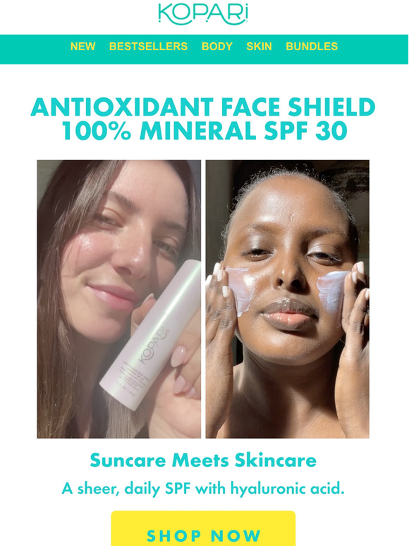 Kopari Beauty: "One of the best sunscreens I've ever used!" | Milled