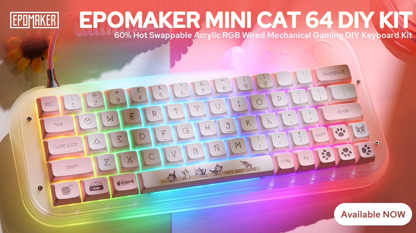 Epomaker: Available NOW Epomaker Mini Cat 64 Group Buy is Launched | Milled