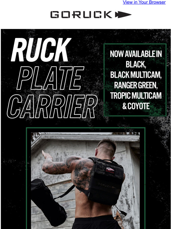 GORUCK: Introducing NEW Ruck Plate Carrier Colors | Milled