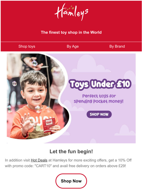 Hamleys: LEGO sets, Hamleys toys & more all under10! | Milled