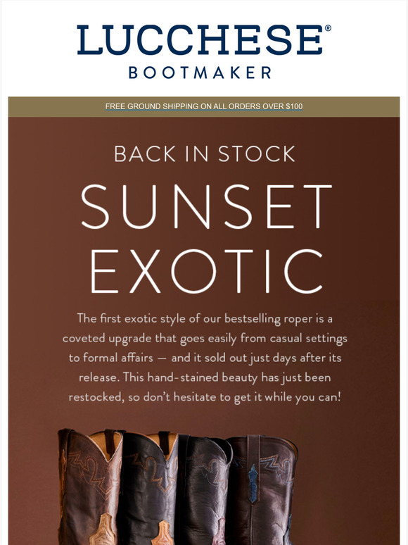 Lucchese Boot Co.: Exotic Ropers Are Back | Milled