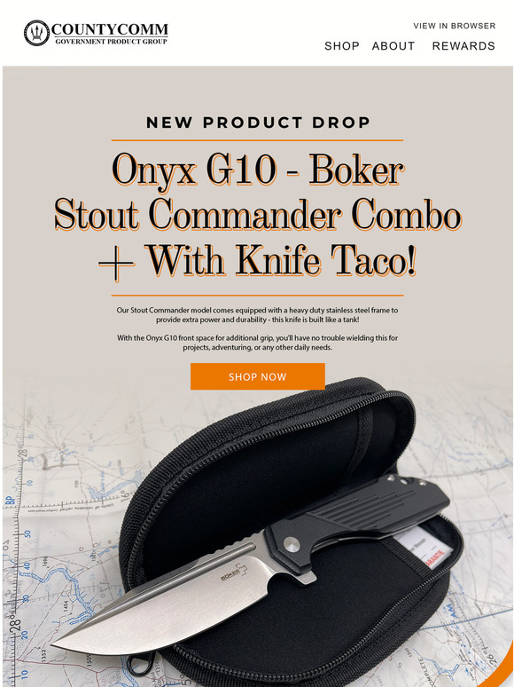 CountyComm: Tactical Drop is Here Grab the new Commander Knife... | Milled