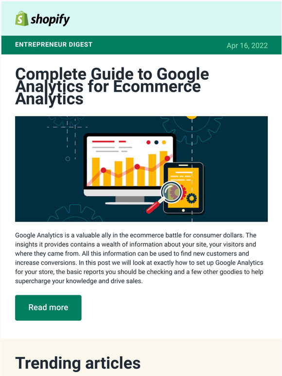 Shopify: Complete Guide to Google Analytics for Ecommerce Analytics ...