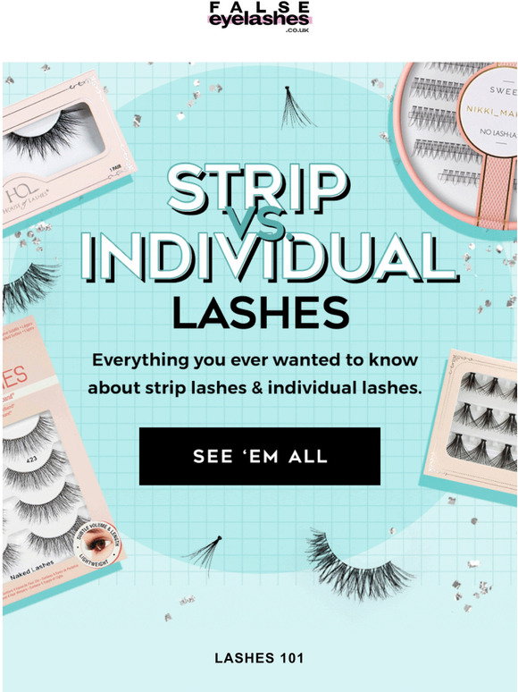 falseeyelashes.co.uk: Strip vs. Individual: whats the difference? | Milled