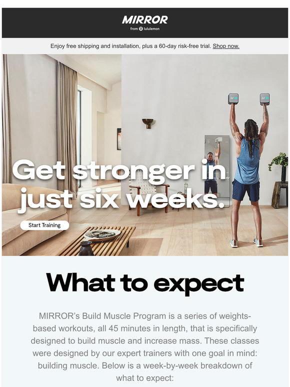 Mirror: Build Muscle With MIRRORs Newest Program | Milled