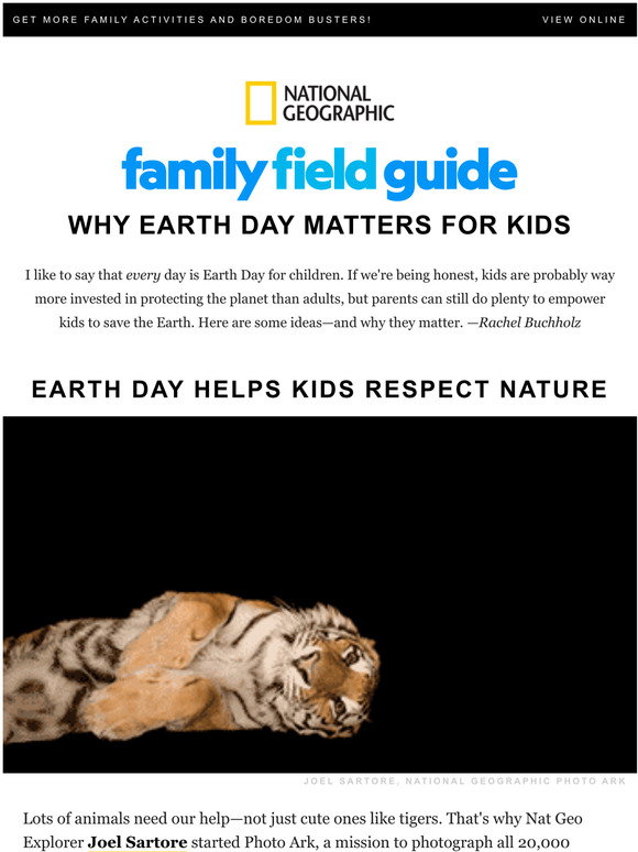 National Geographic: Celebrating Earth Day with kids | Milled