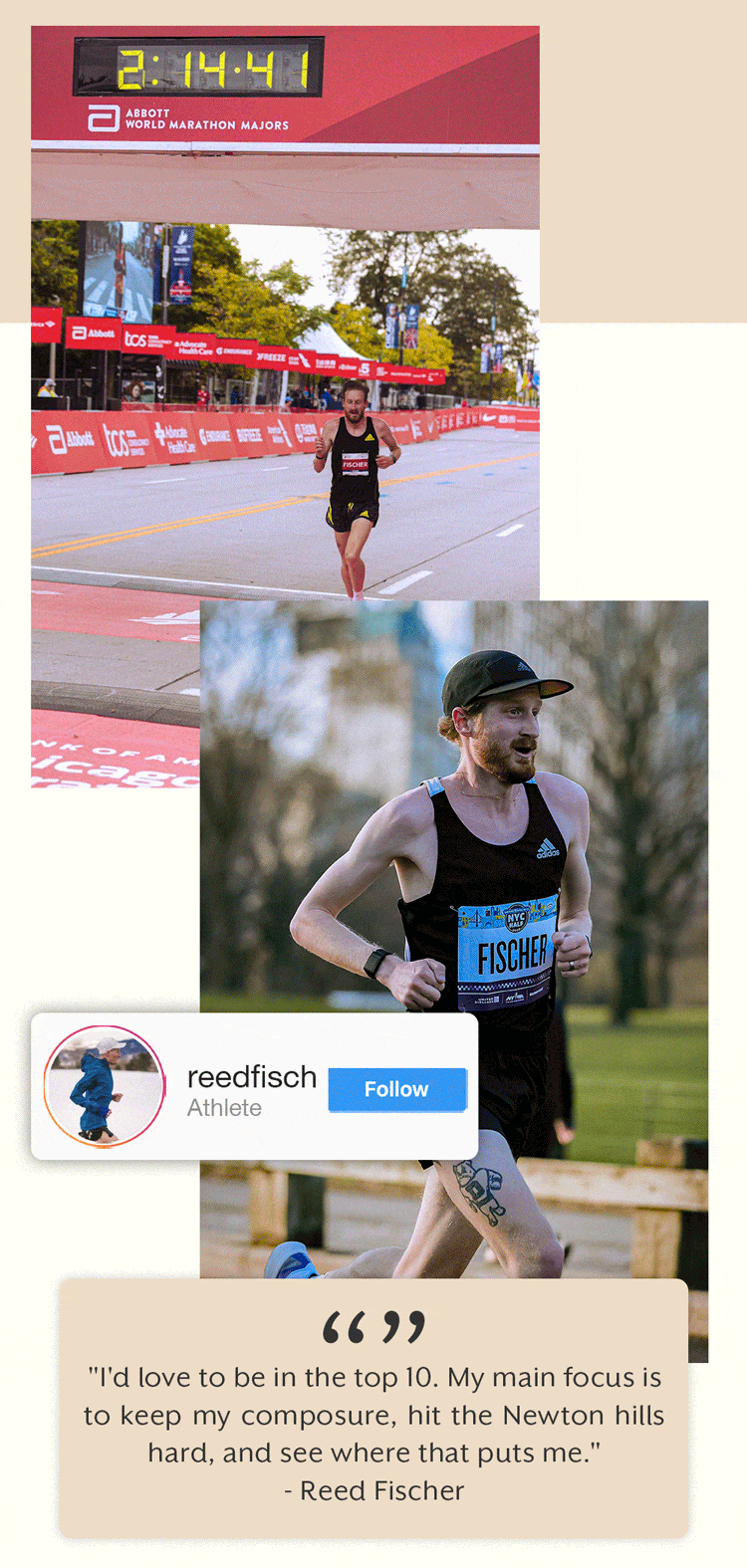 Promix Nutrition: Good luck in the Boston Marathon, Reed Fischer! | Milled