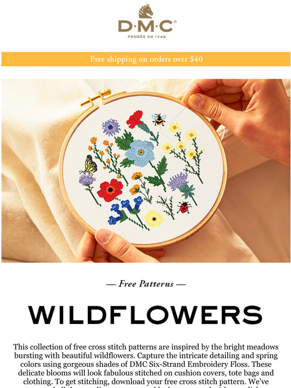 DMC: Free Patterns: Wildflowers | Milled