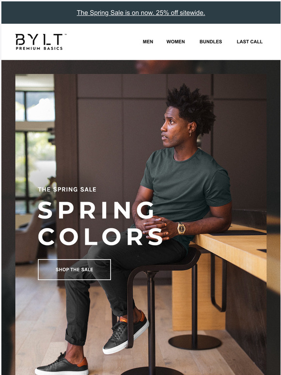 BYLT Basics: 25% Off Sitewide | Get the All New Spring Colors | Milled