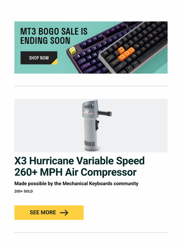 Drop: X3 Hurricane Variable Speed 260+ MPH Air Compressor, Drop Phantom ...