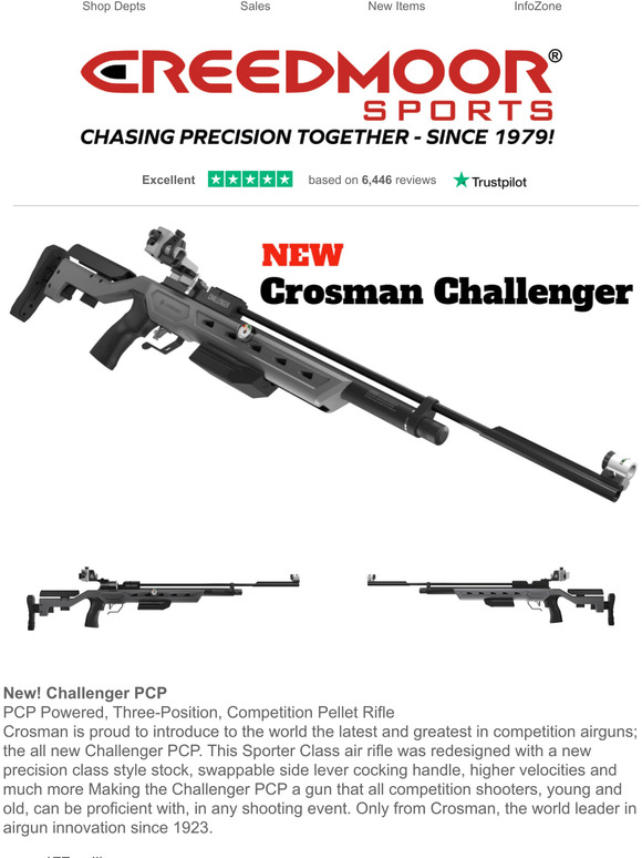 Creedmoor Sports: The All New Crosman Challenger | Milled