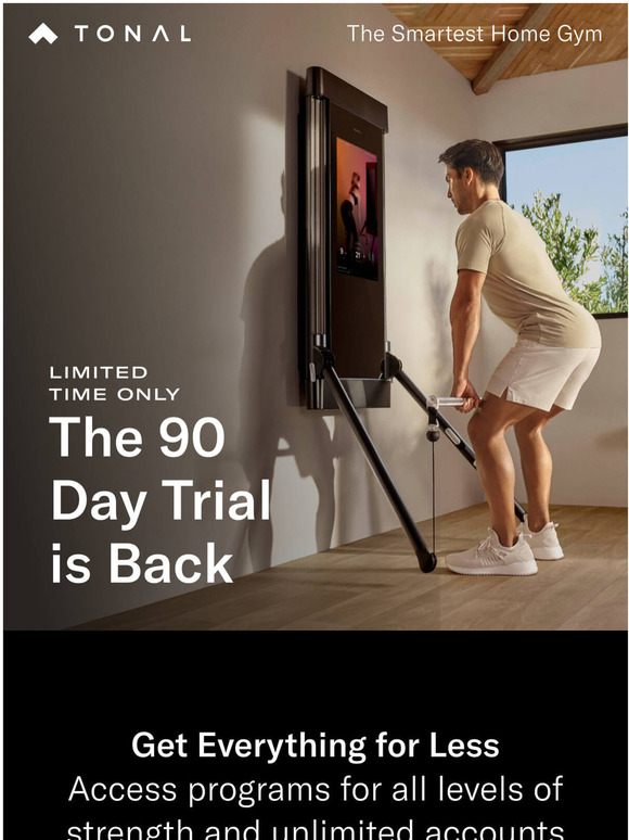 Tonal: Try Tonal at Home for 90 Days | Milled