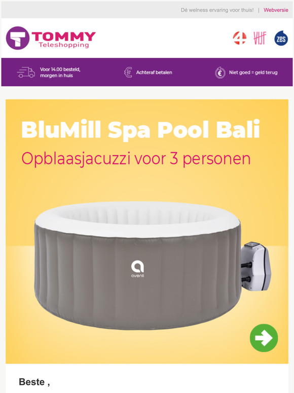 Tommy Teleshopping: Bestel Spa Pool Bali met korting | Milled