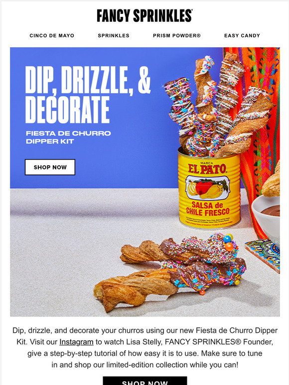 Fancy Sprinkles: Churro Decorating Has Never Been Easier! | Milled