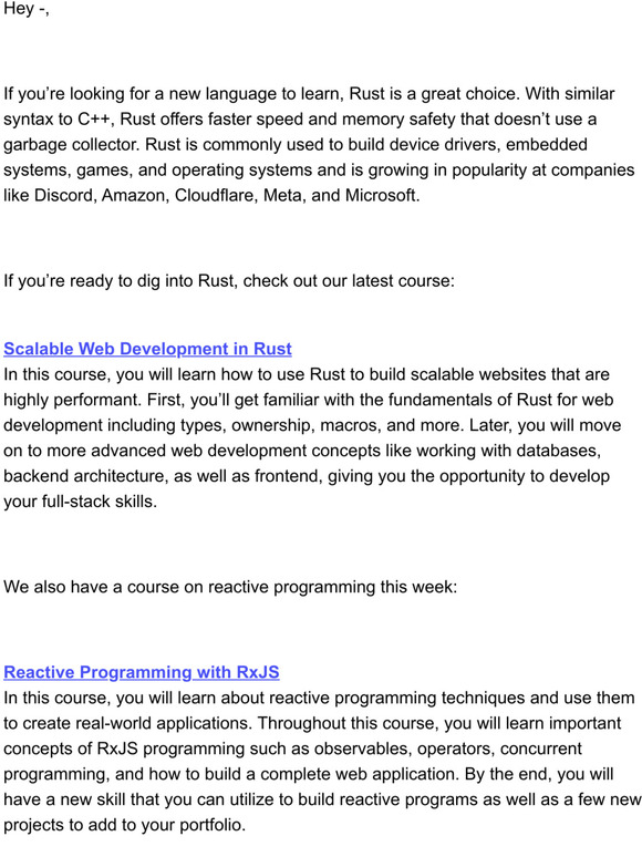 Educative Scalable Web Development In Rust Milled
