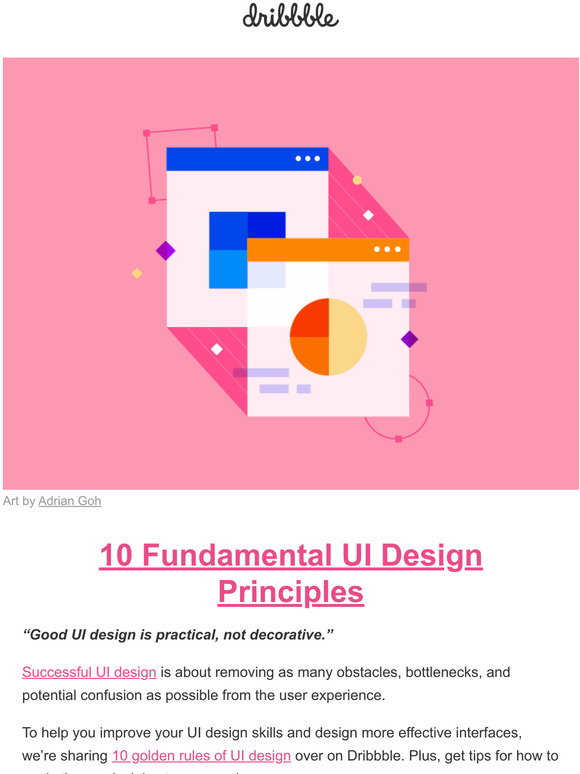 Dribbble: 10 Golden Rules of UI Design | Milled