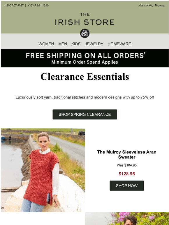 The Irish Store: The Best Of Spring Clearance | our 5 most loved styles ...