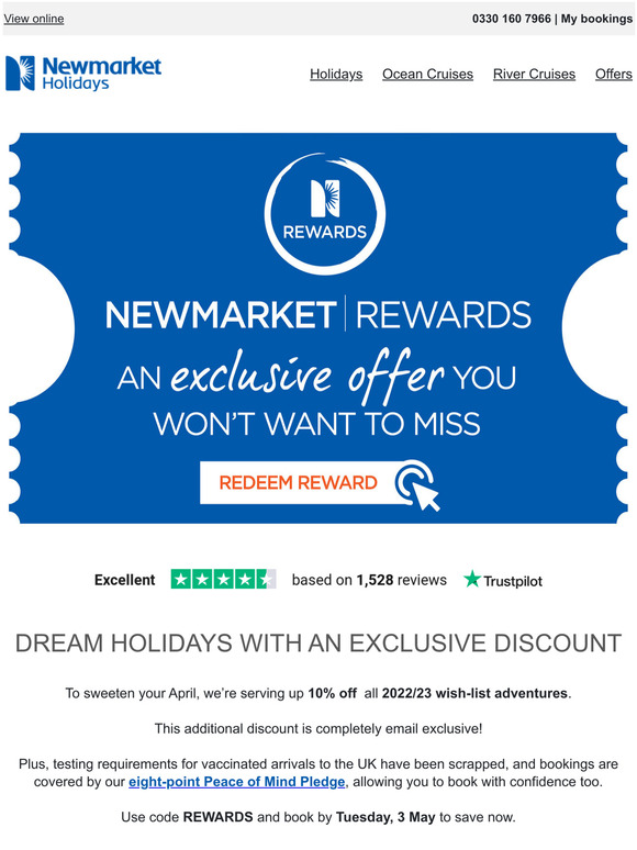 Newmarket Holidays: Newmarket Rewards: An April extra | Milled