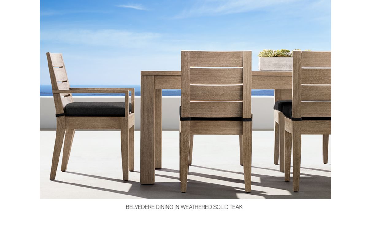 Restoration Hardware: Minimalist Outdoor Collections in Premium Solid ...
