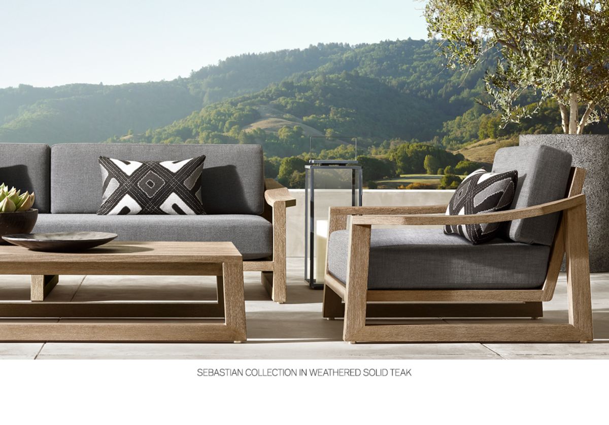 Restoration Hardware: Minimalist Outdoor Collections in Premium Solid ...