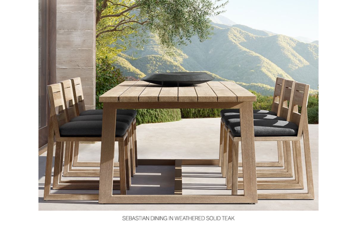 Restoration Hardware: Minimalist Outdoor Collections in Premium Solid ...
