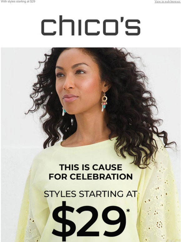 Chico's: We're still celebrating... | Milled