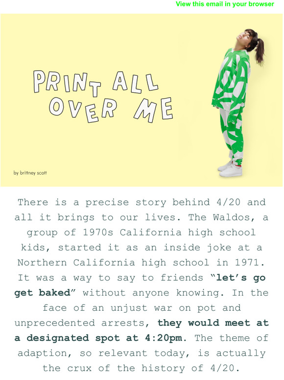 Print All Over Me: So what's the story behind 4/20? | Milled