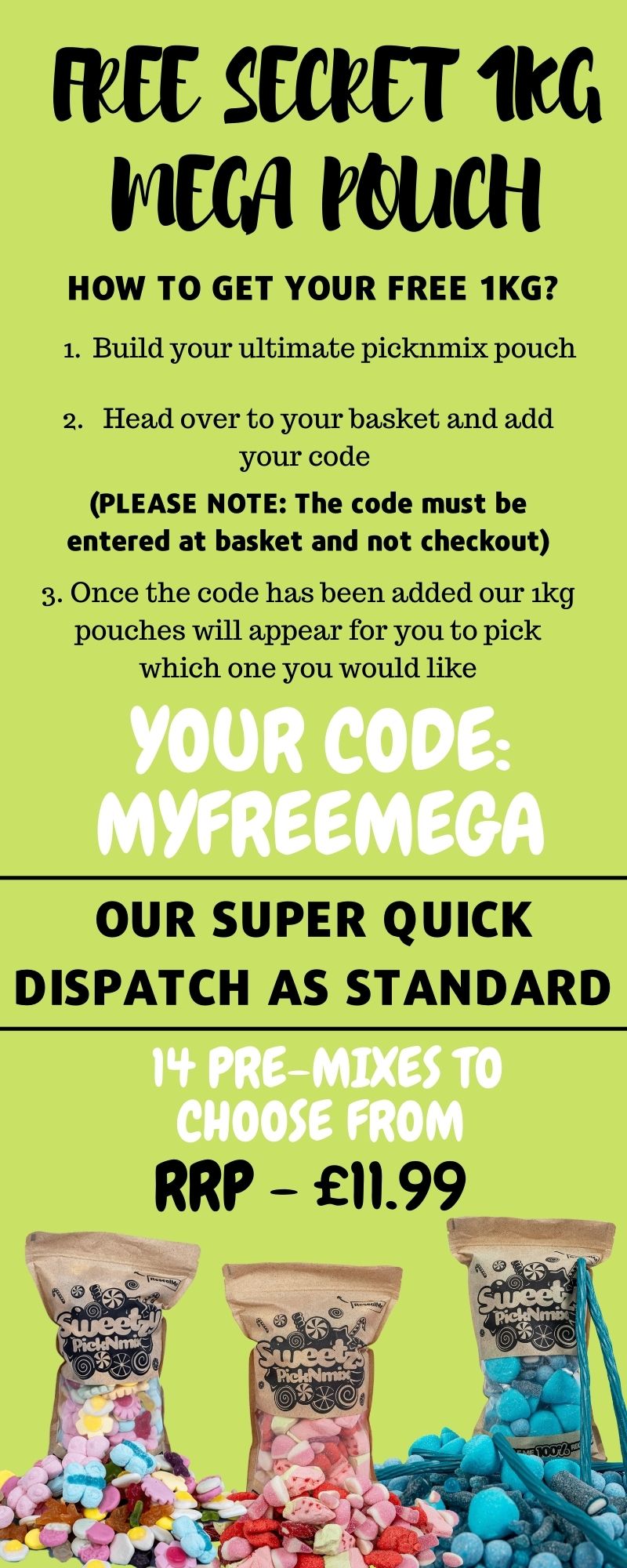 Sweetzy: Free 1kg mega share and.. | Milled