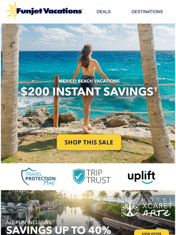 Funjet Vacations: Your Mexico beach vacation begins here! | Milled