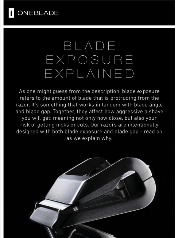 OneBlade: What We Mean By "Blade Exposure" | Milled