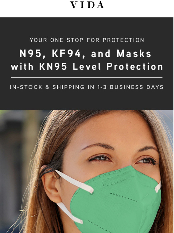 SHOPVIDA: N95, KF94, and Masks with KN95 Level Protection | Milled
