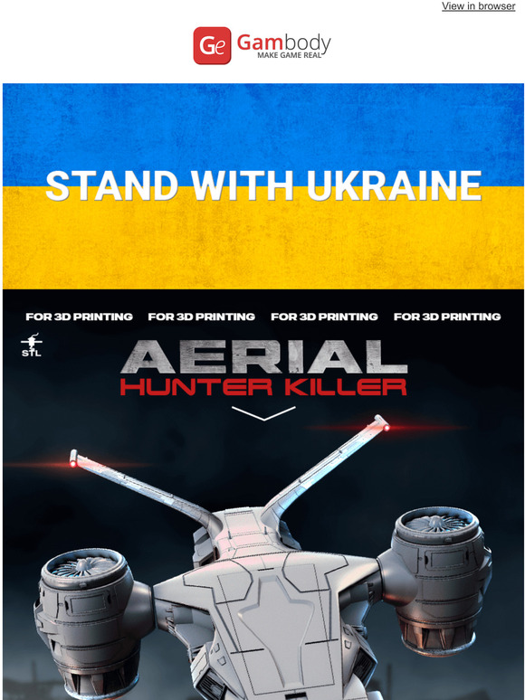 Gambody: 3D print the cunning HK-Aerial and expand your Terminator ...