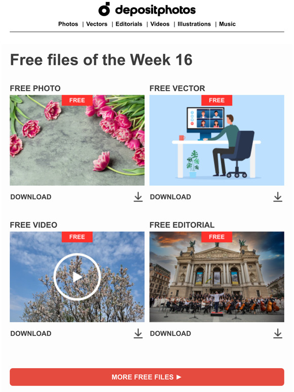 DepositPhotos: Free files of the Week 16. Download! | Milled
