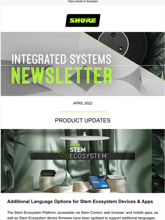 Shure: New Partner Solutions, Expanded Certifications, and Awards | Milled