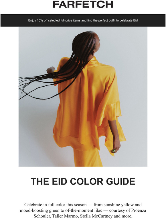 Farfetch: The Eid color guide, from Proenza Schouler and more | Milled