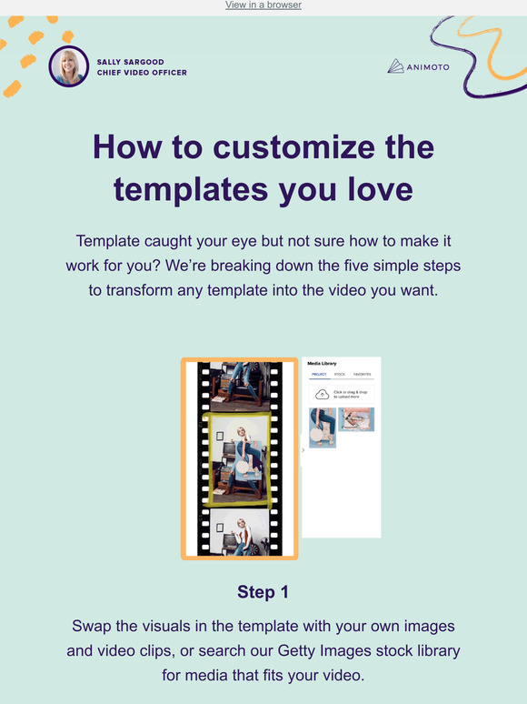 Animoto: 5 simple steps to customize any template | Milled