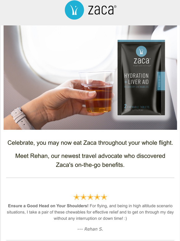Zaca: PSA: You may now eat Zaca on airplanes. | Milled