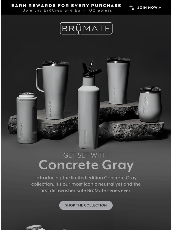 BruMate: The Concrete Gray Collection is in the building | Milled