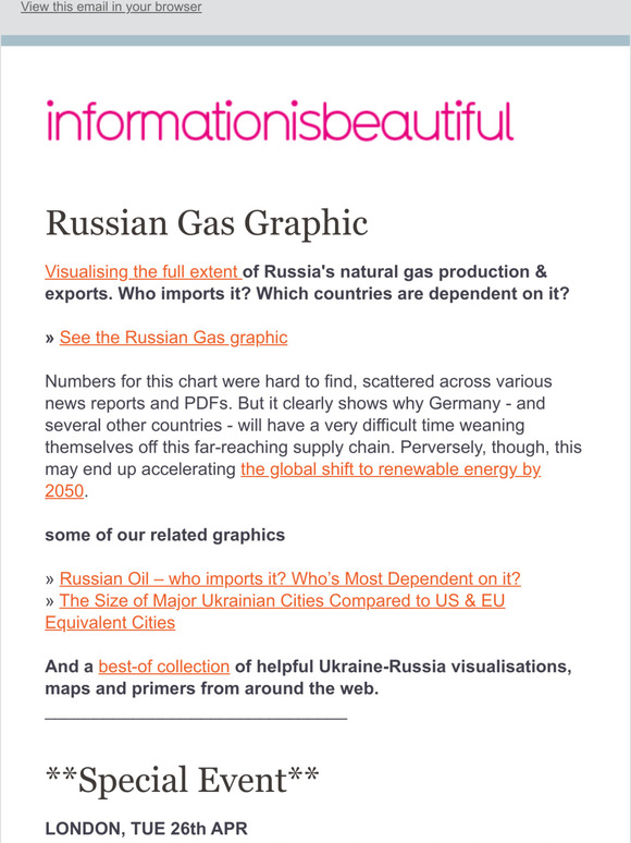 Information is Beautiful: More Ukraine-Russian War Infographics & Data ...
