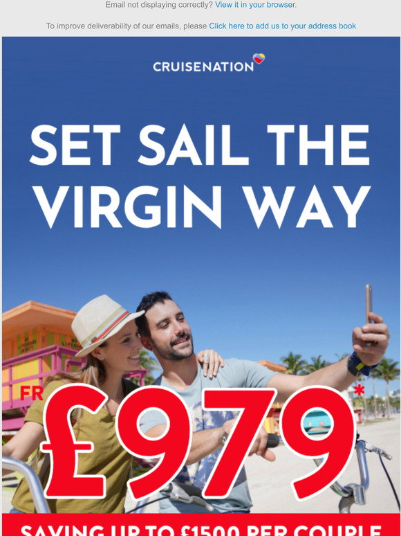 Cruise Nation: Set Sail the Virgin Way!$600 in value included on every ...
