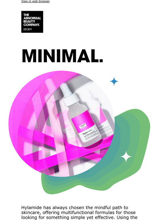 DECIEM: Simple yet highly effective. | Milled